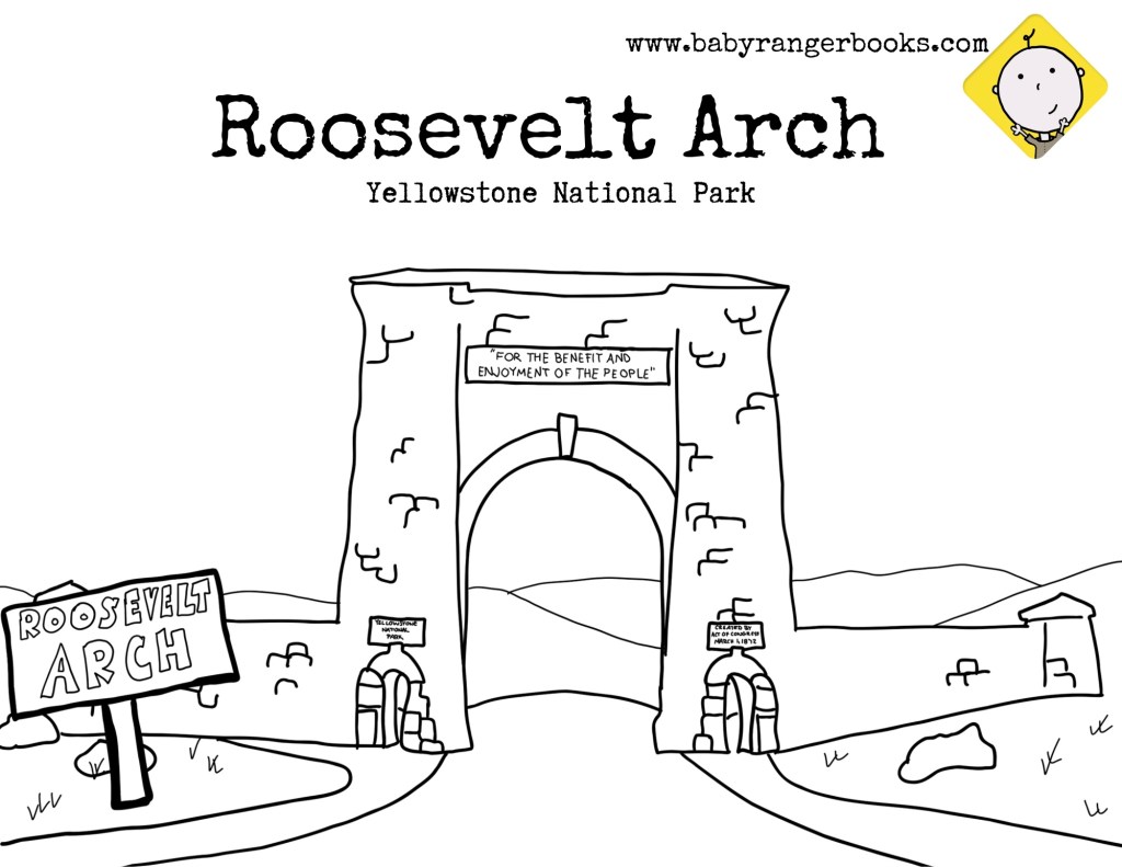 YELLOWSTONE NATIONAL PARK – COLORING PAGES